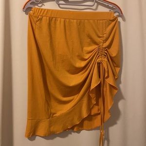 STIDY | Skirts | Mini Skirt Side Drawstring Stretchy Ruched Size Small ...